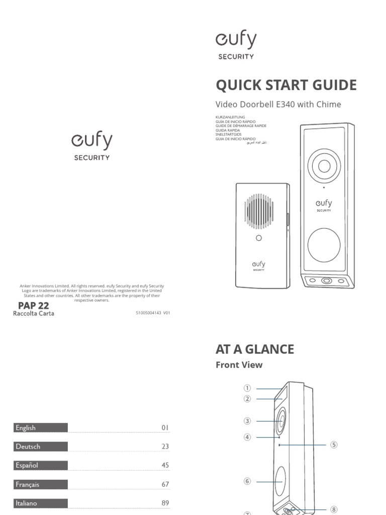 Eufy Video Doorbell e340 Chime | PDF | Drill | Waste Management
