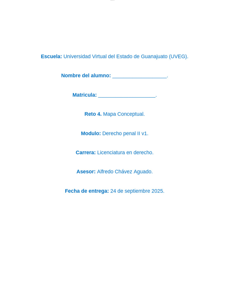 mapa conceptual R4_U2 | PDF | Intención (Derecho Penal)
