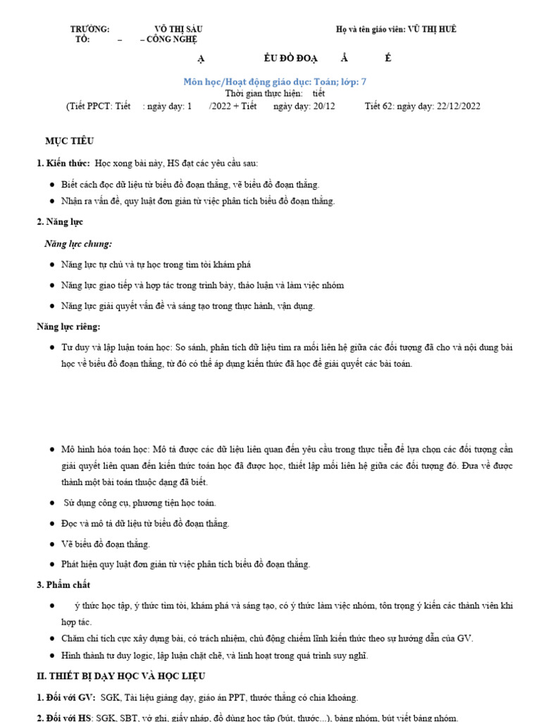 Bài 19. Bieu Do Doan Thang | PDF