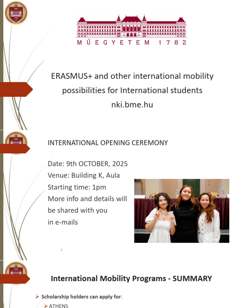 Erasmus+ Mobility Programs Overview | PDF | Educational Stages | Higher ...