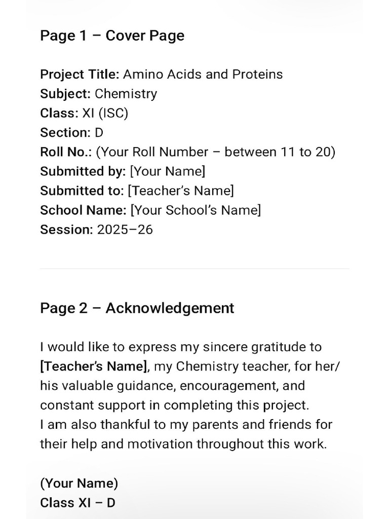 ISC Chemistry Project | PDF