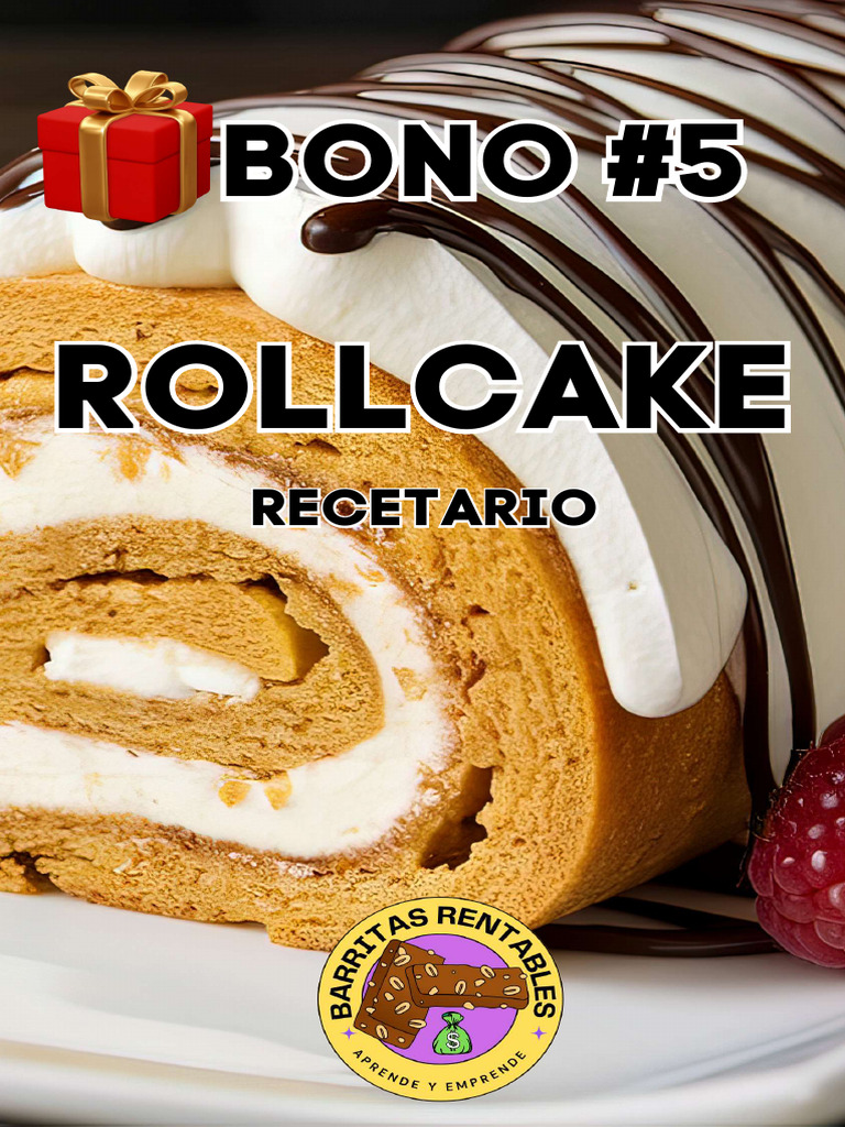 Bono#5 Roll Cake | PDF | Postres | Alimentos