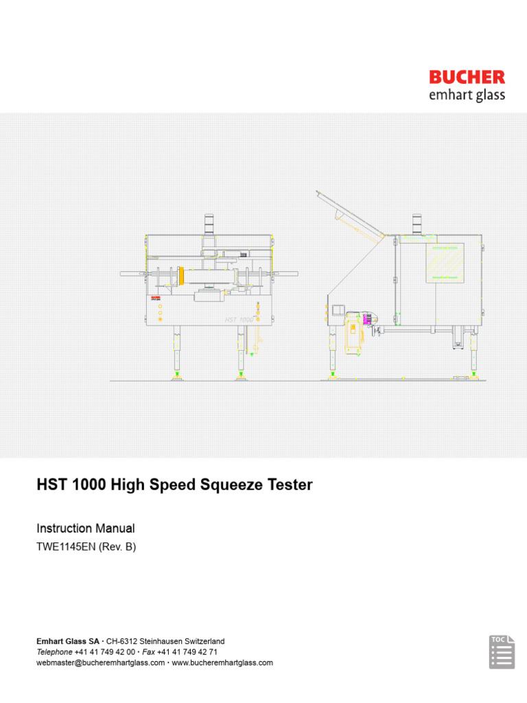 Emhart HST 1000 Manual - TWE1145EN | PDF | Screw | Electrical Connector