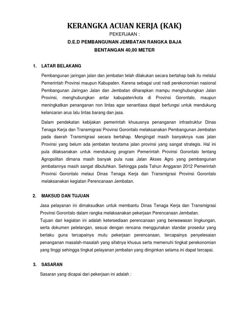 Kak Ded Jembatan Rangka Baja | PDF | Teknologi & Rekayasa