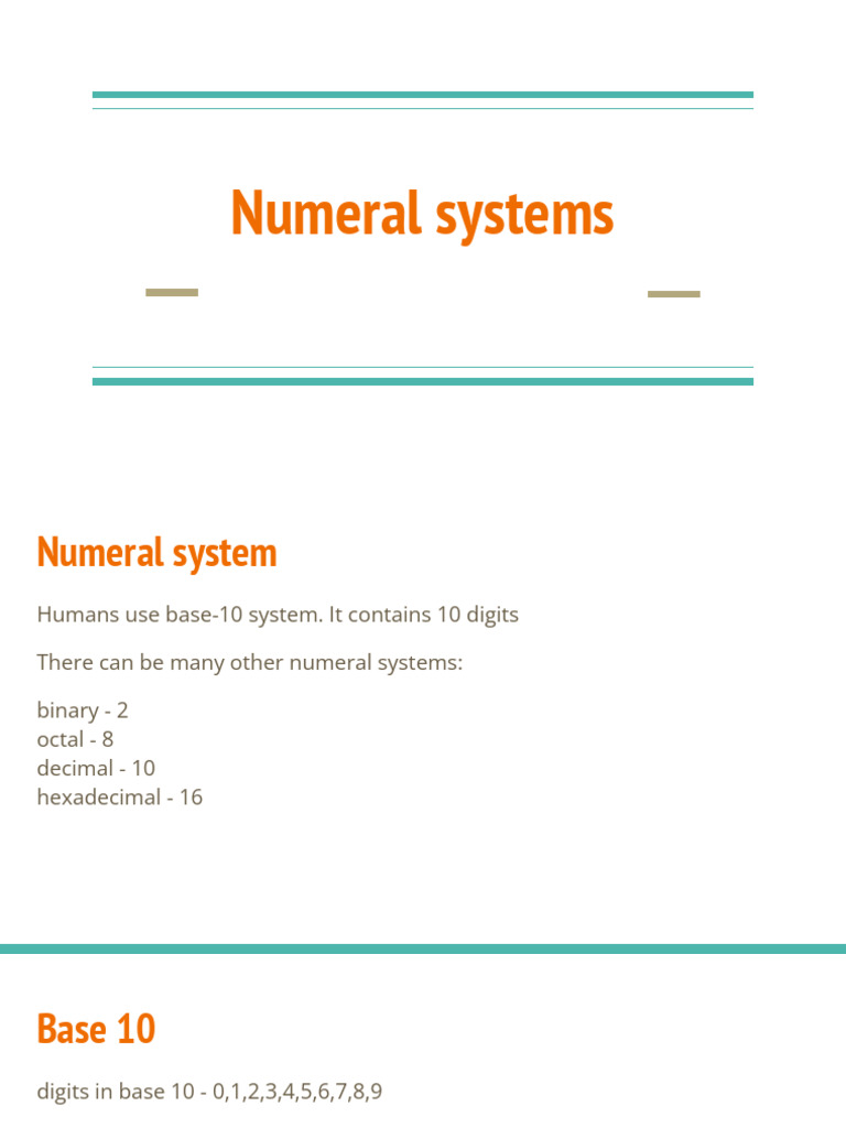 Understanding Numeral Systems Explained | PDF