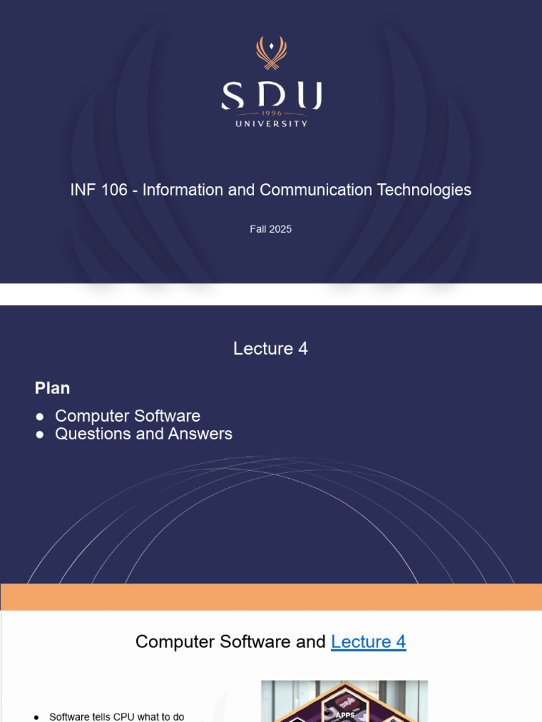 INF 106 Lecture 4.Pptx | PDF