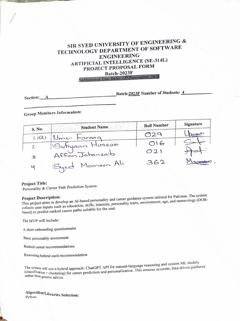 Project Proposal | PDF