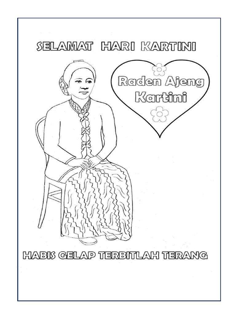 Gambar Mewarnai Ra Kartini | PDF