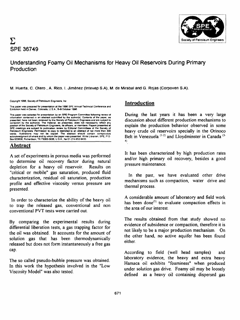 Rojas, Huerta, Mirabal Et Al.-understanding Foamy Oil Mechanisms for ...