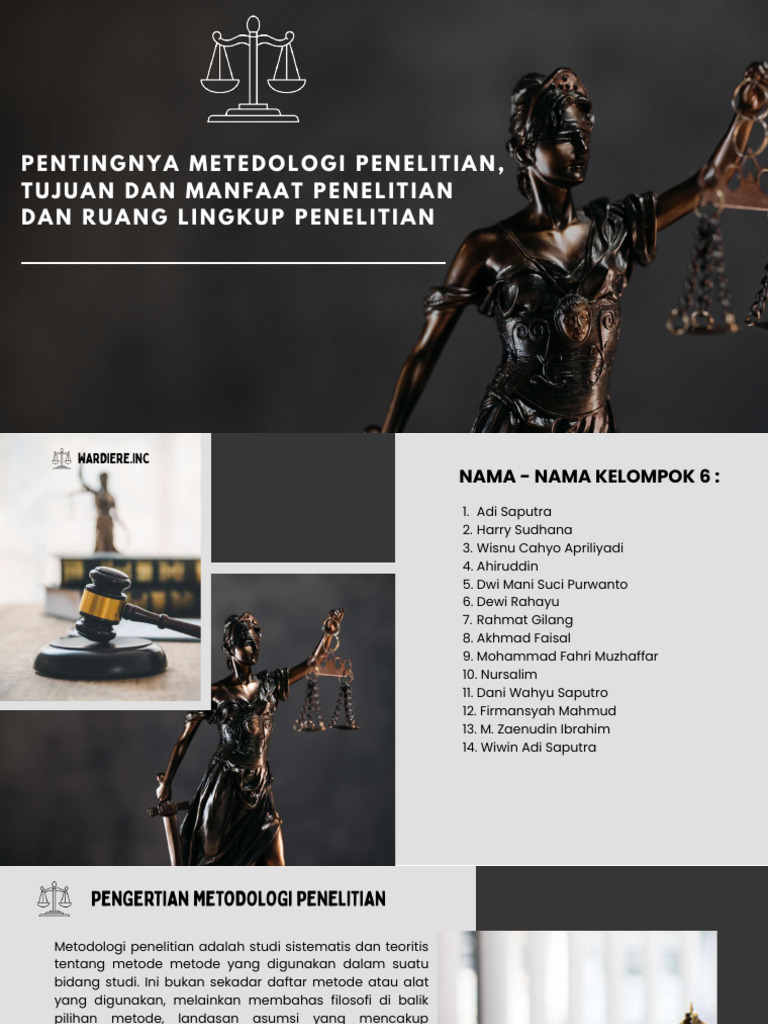 Metodologi Penelitian: Tujuan dan Manfaat | PDF
