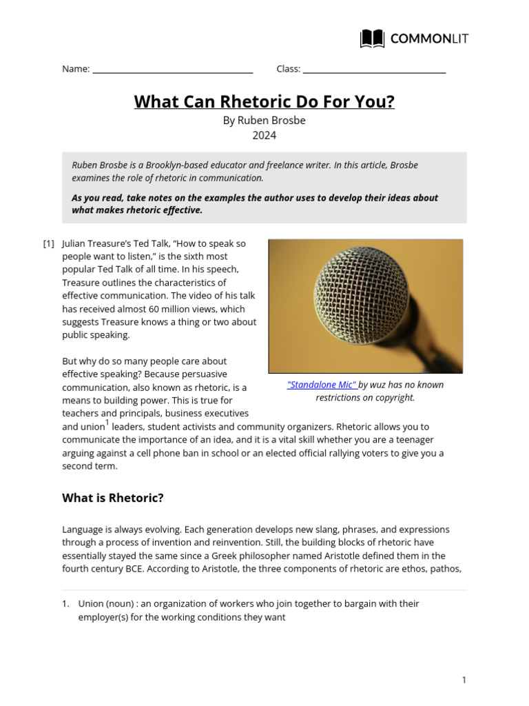 The Power of Rhetoric in Communication | PDF | Rhetoric | Public Speaking
