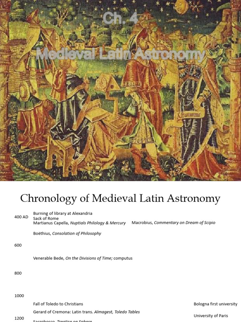 Medieval Latin Astronomy | PDF | Nicolaus Copernicus | Heliocentrism