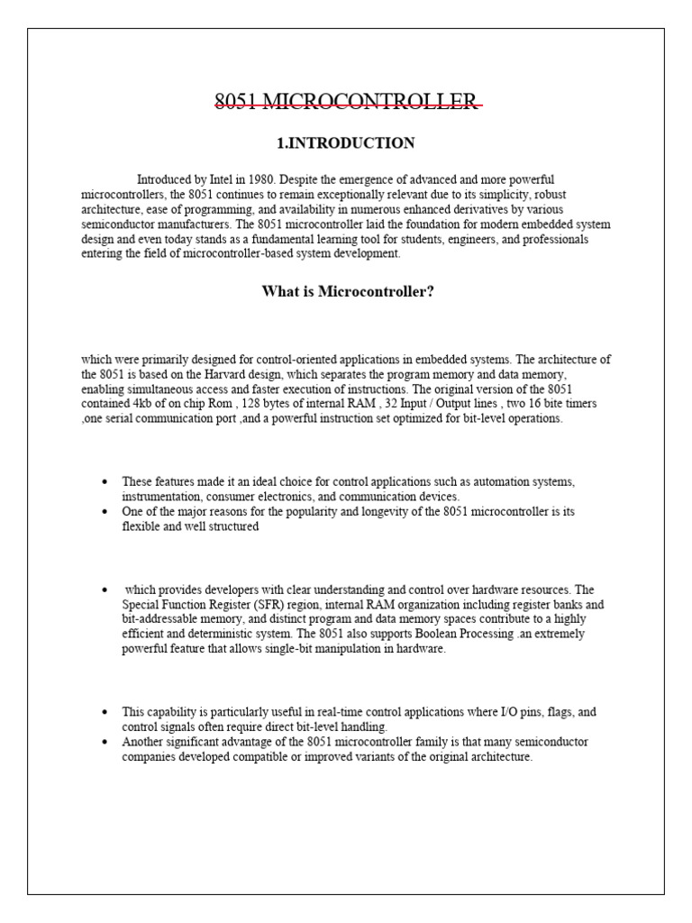 Micro Controller | PDF | Microcontroller | Embedded System