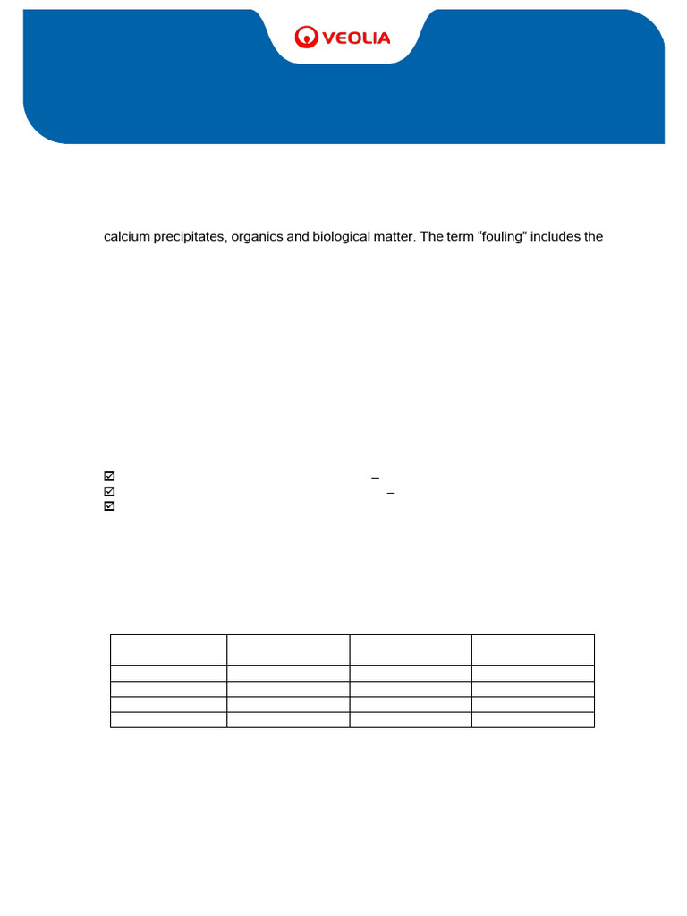Procedure CIP Membrane RO - Nusamas | PDF | Membrane | Chemistry