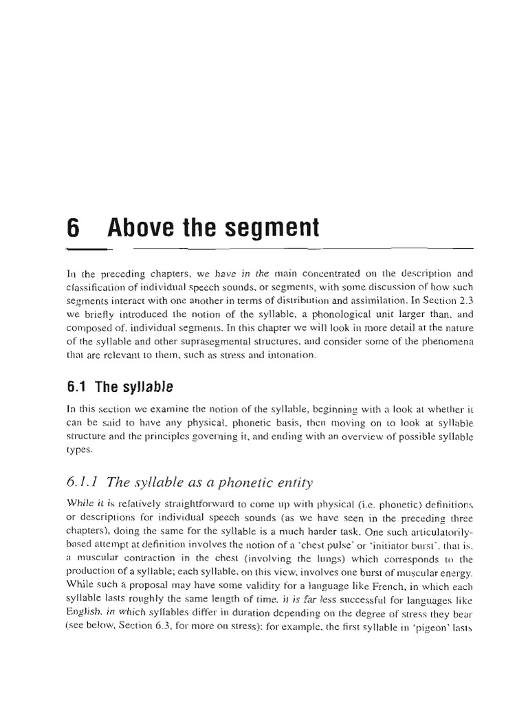 Syllable and Stress | PDF