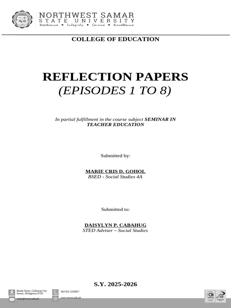 Sted Reflection Coverpage | PDF