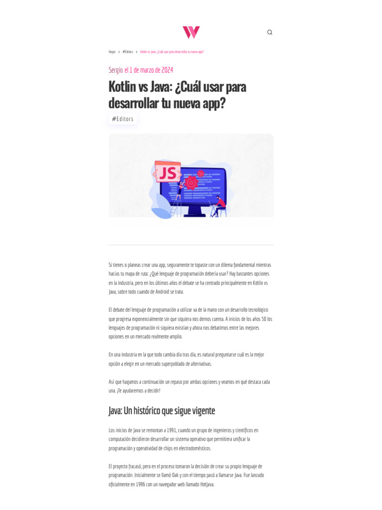 Kotlin Vs Java - ¿Cuál Usar para Desarrollar Tu Nueva App - Wortise ...