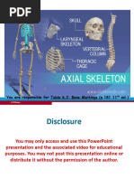 Unlabeled Axial Skeleton Overview | PDF | Skull | Skeletal System