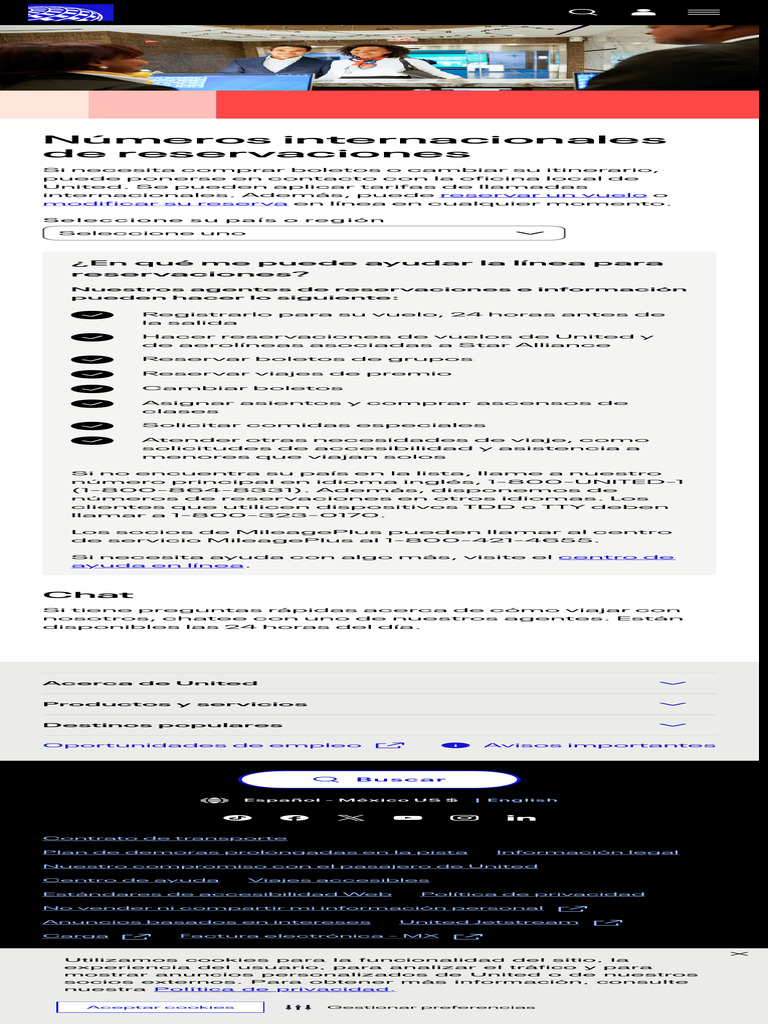 International Reservation Numbers United Airlines | PDF | aerolíneas ...
