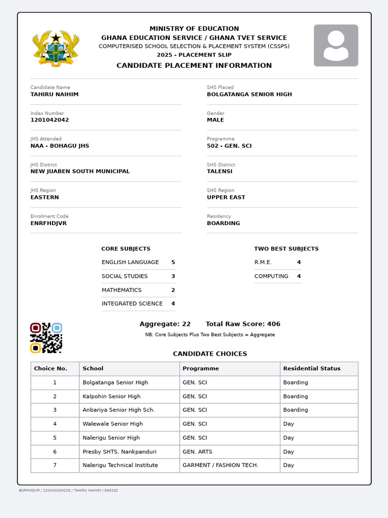 Placement Slip | PDF