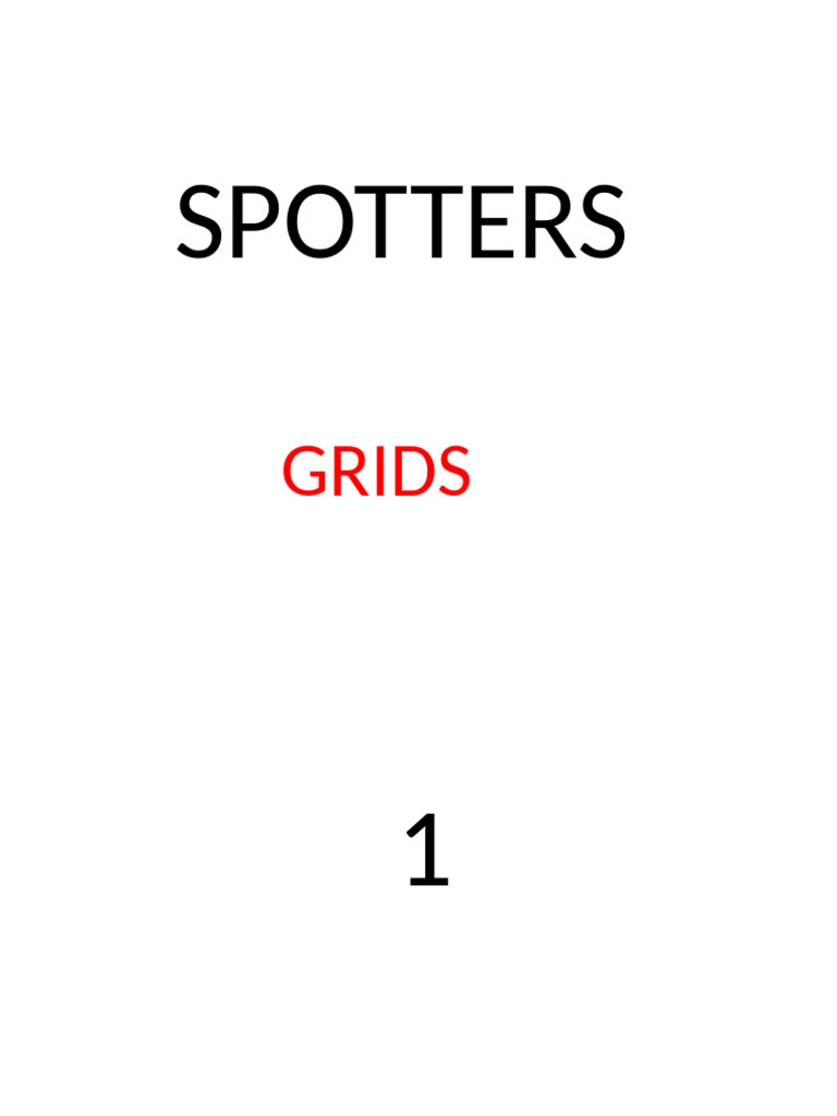 Batch H & D Spotters | PDF