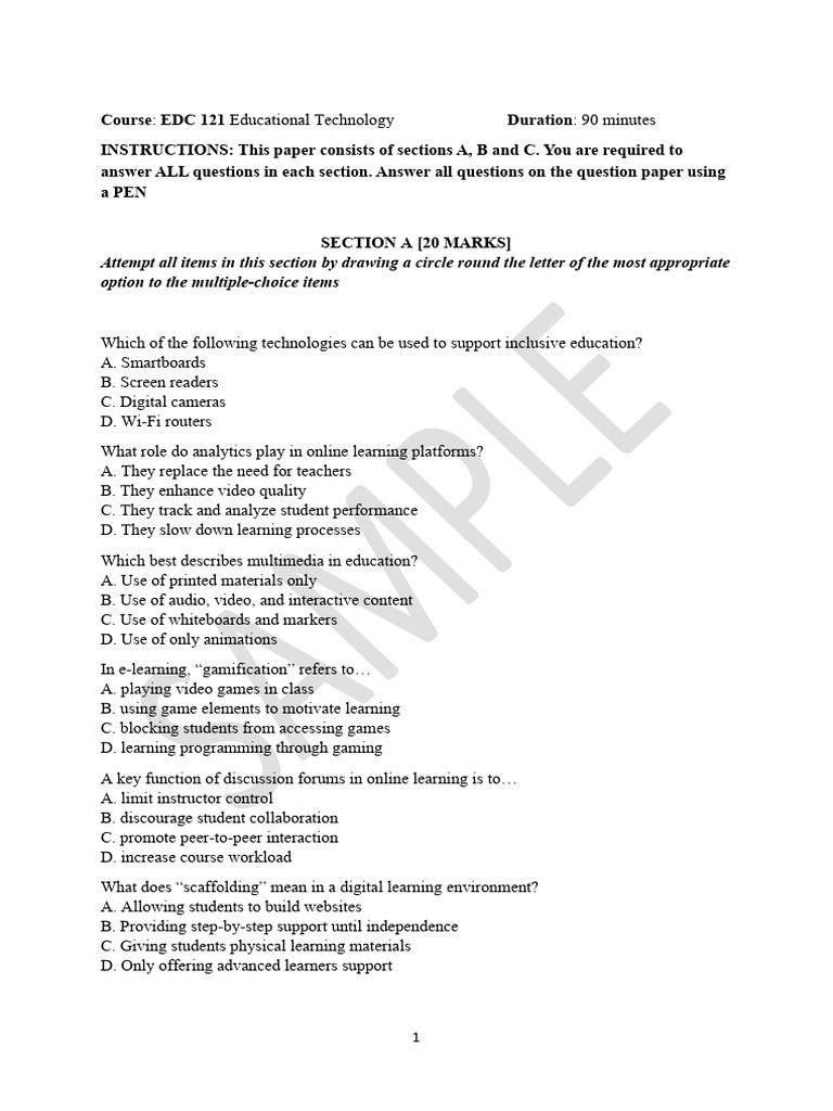 Educational Technology Assessment Guide | PDF | Educational Technology ...