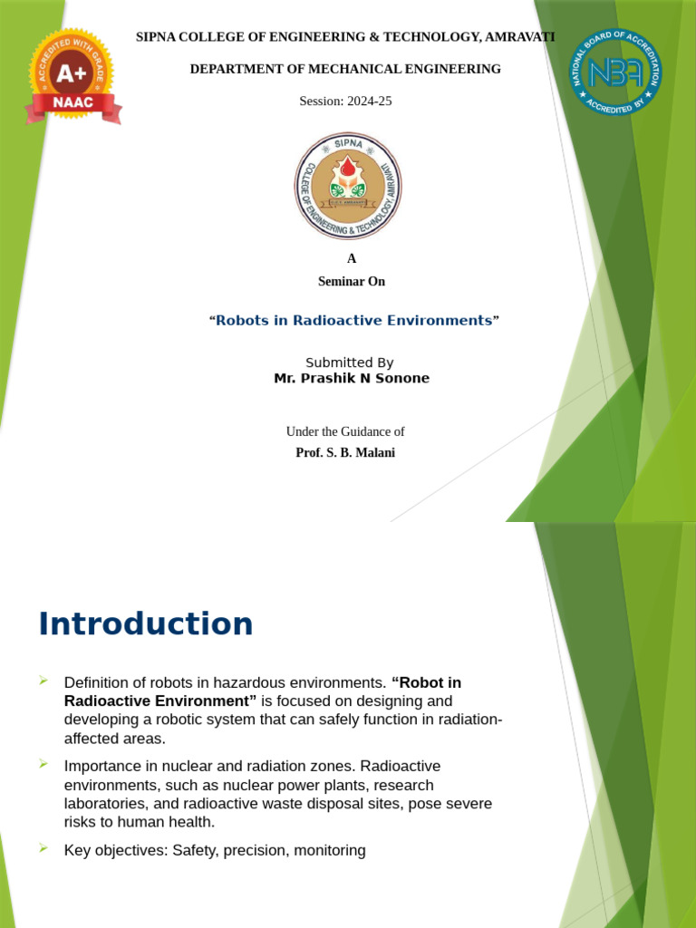 Robots for Radioactive Environments | PDF | Robot | Robotics