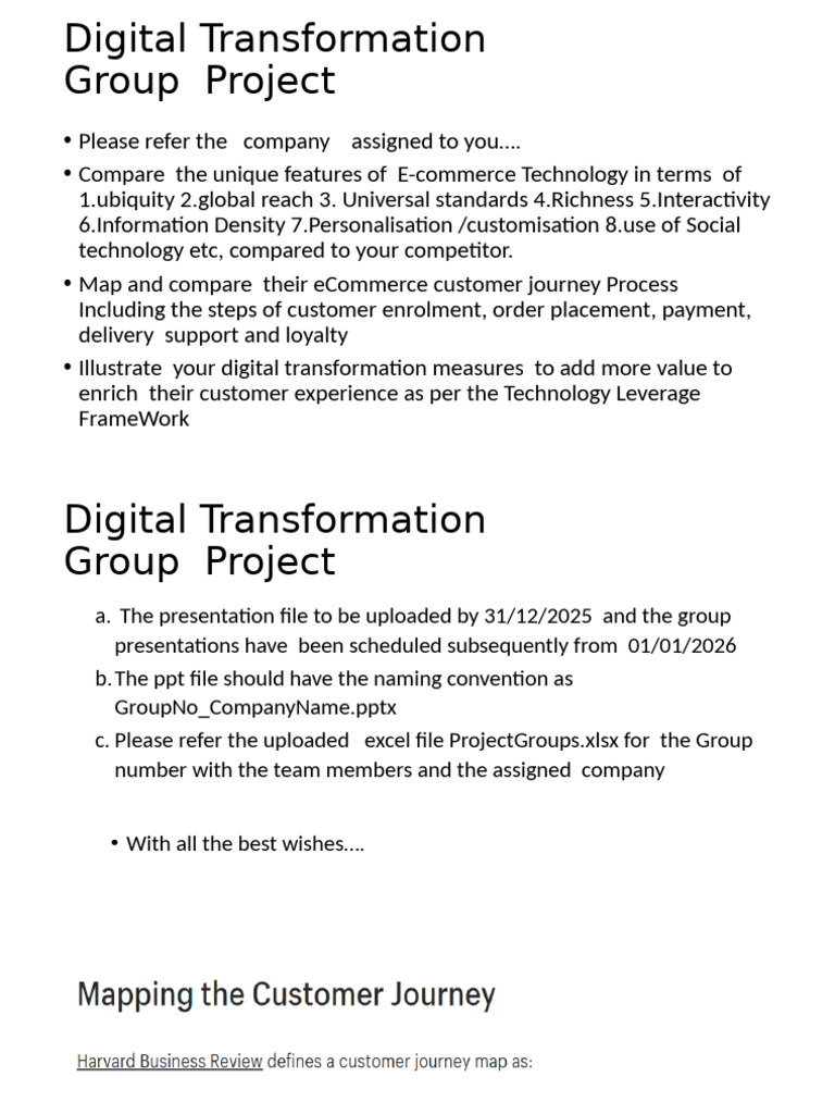 E-commerce Digital Transformation Project | PDF