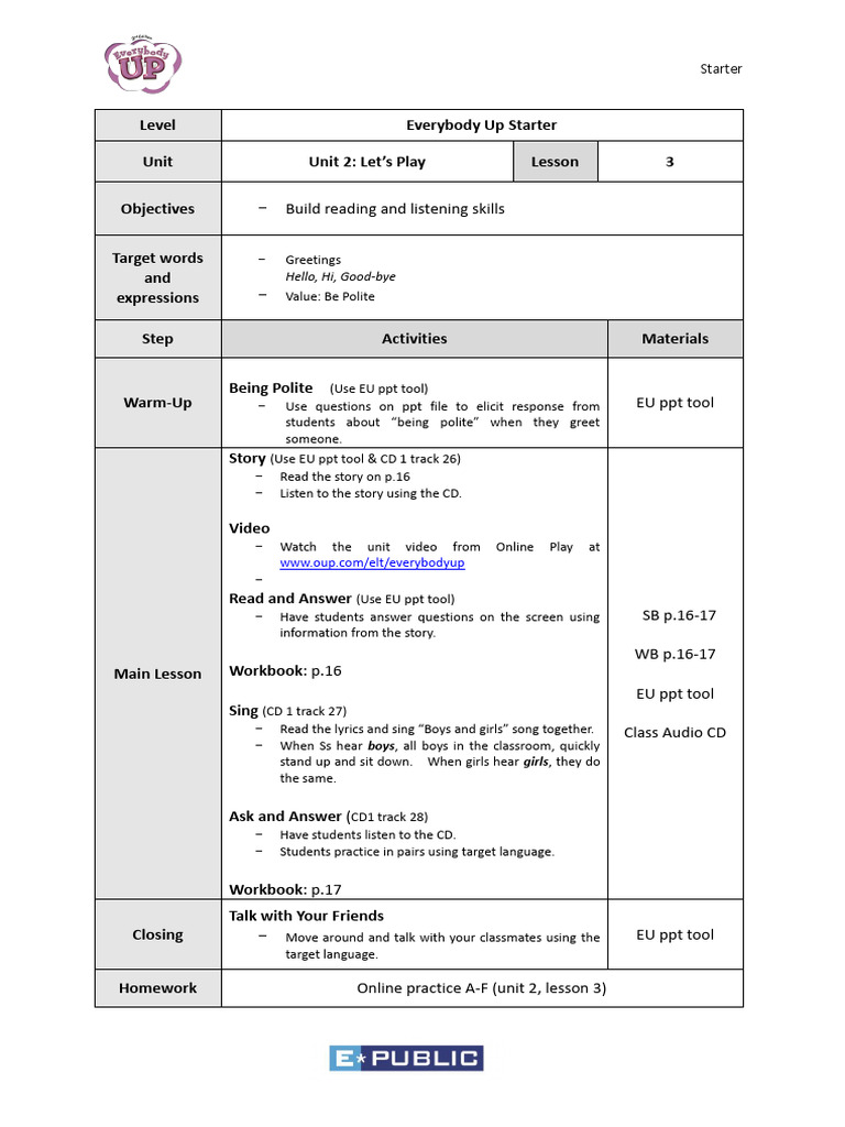 Polite Greetings Lesson Plan | PDF