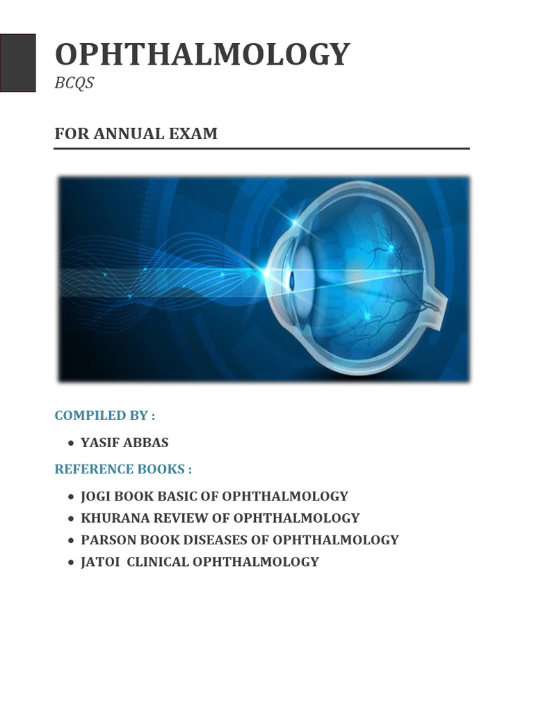 Uveitis Exam Questions and Answers | PDF | Glaucoma | Cataract