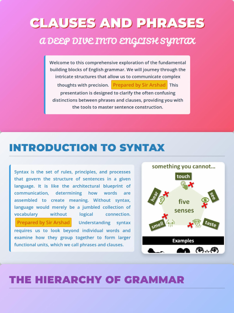 Clauses and Phrases | PDF