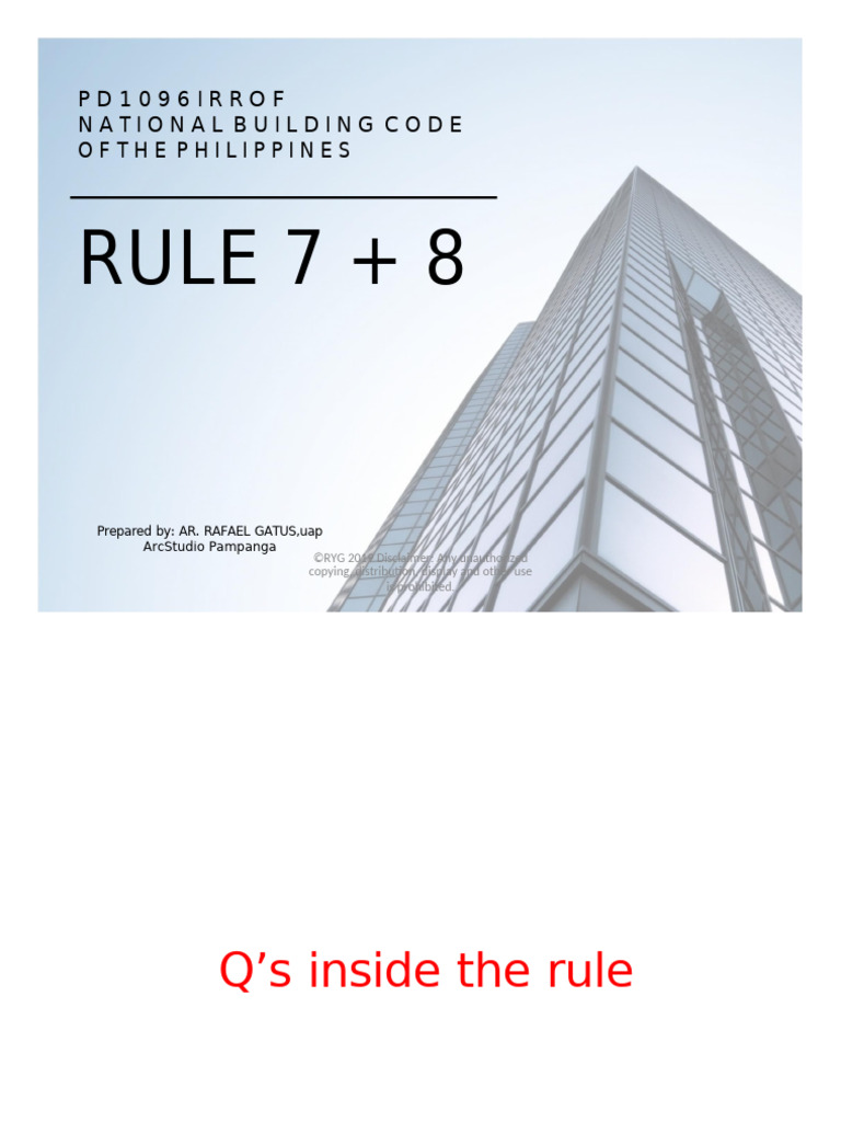 Rule 7 and 8 NBC PDF Free | PDF