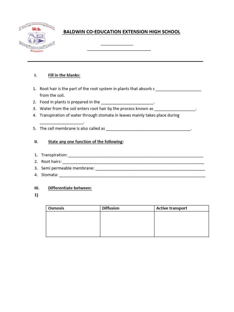 Baldwin Co-Education Extension High School | PDF