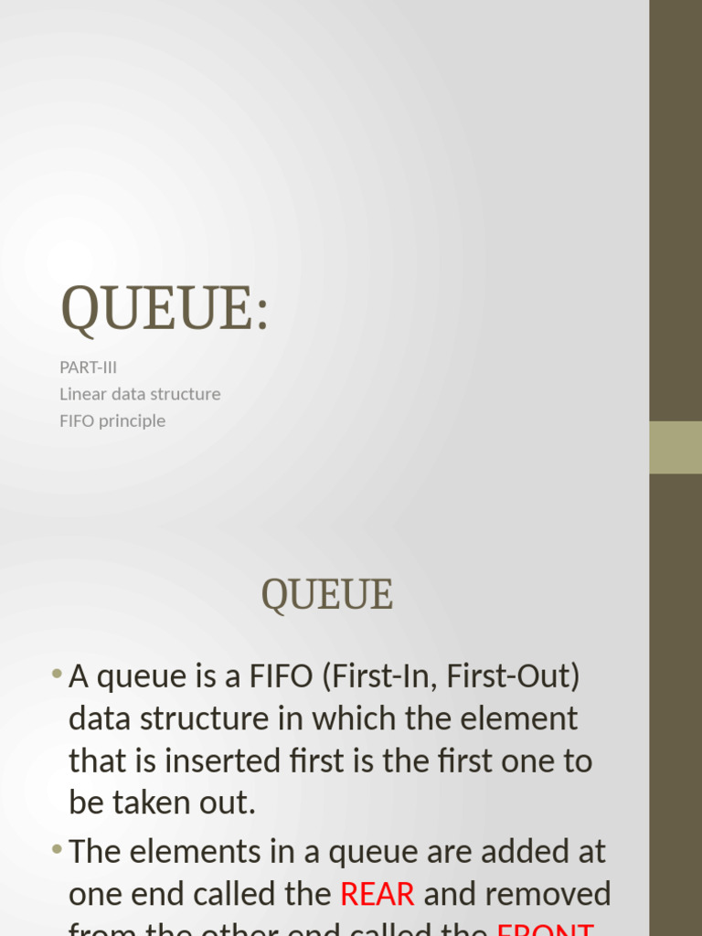 2 - Dsa Queue (Part 3) | PDF