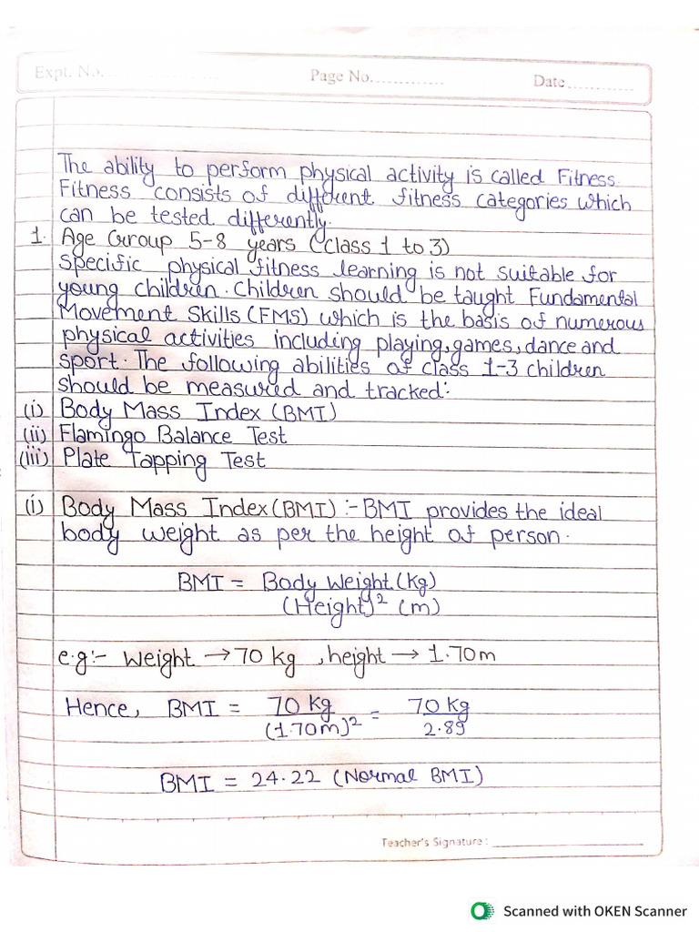 Pratical-1 Sai Khelo Test | PDF
