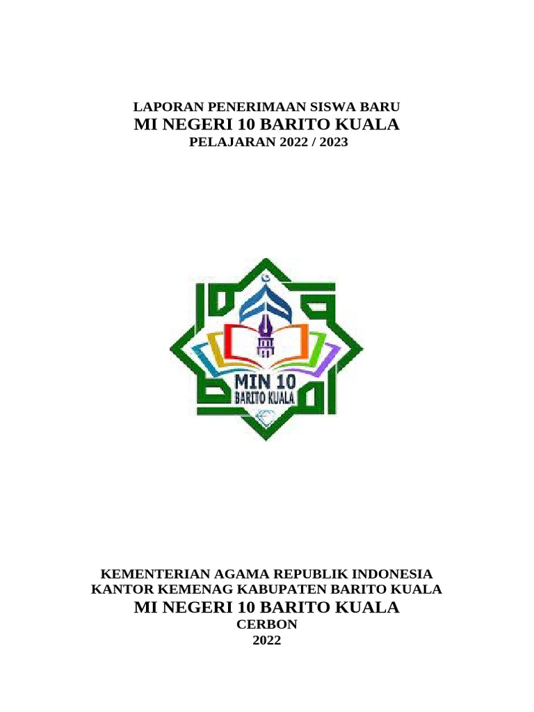 Laporan PPDB MI Negeri 10 Barito Kuala | PDF