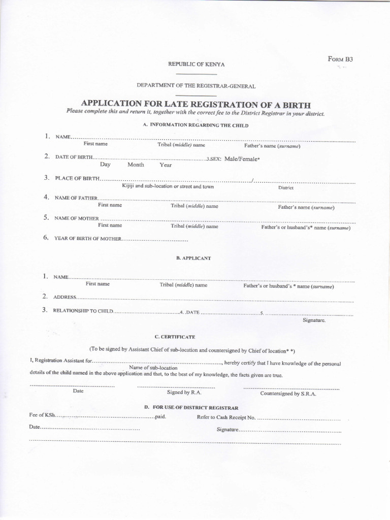 Form B3 | PDF