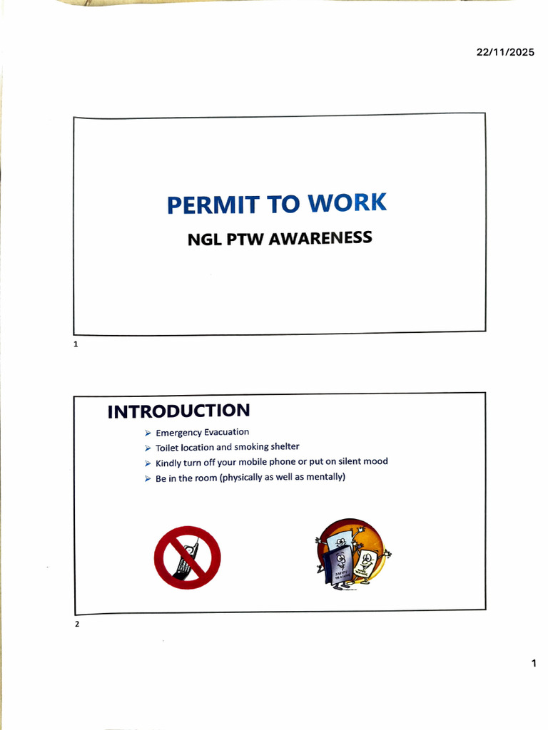 NGL PTW Awareness | PDF