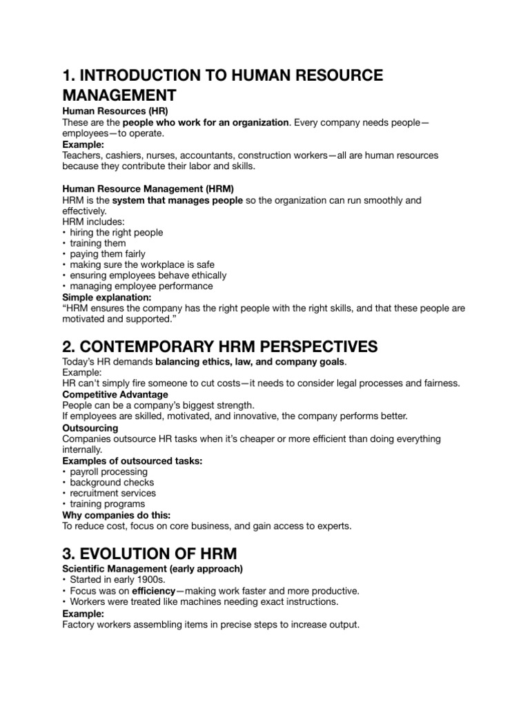 Introduction to Human Resource Management | PDF | Human Resources ...