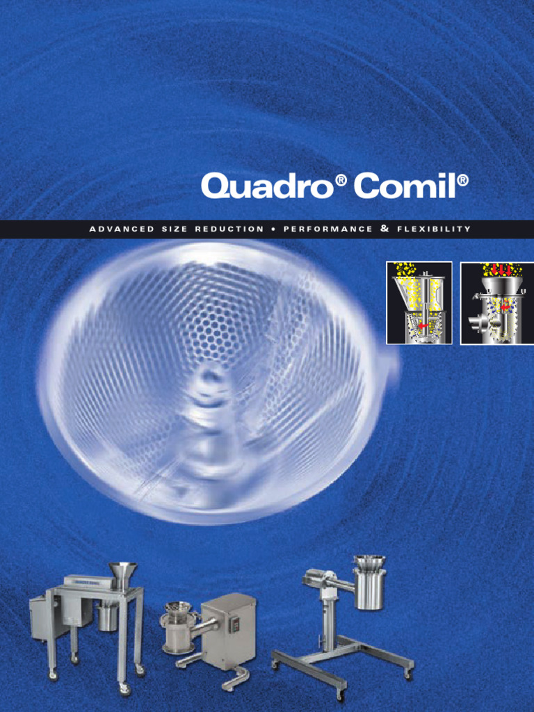 Quadro Comil: Advanced Size Reduction Solutions | PDF | Mill (Grinding)