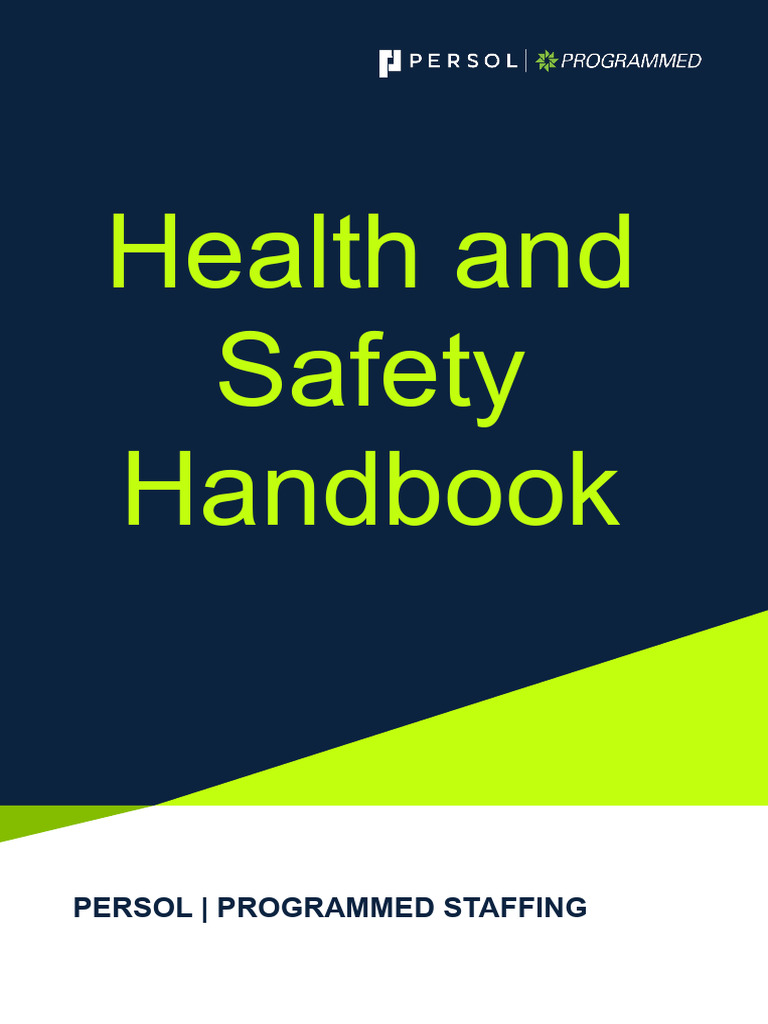 PERSOL Programmed Health & Safety Guide | PDF | Occupational Safety And ...