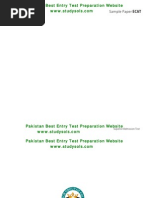 UMT Entry Test Sample Papers Download - New | PDF