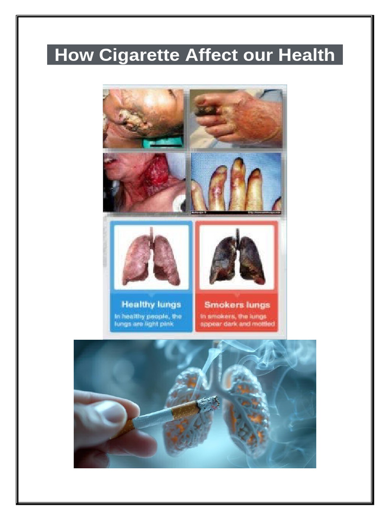 Health Risks of Cigarette Smoking | PDF | Cigarette | Smoking