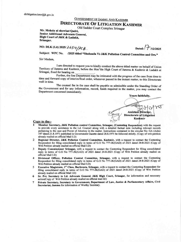 Shahzada Vs Pollution Control Committee Ors001 | PDF | Lease