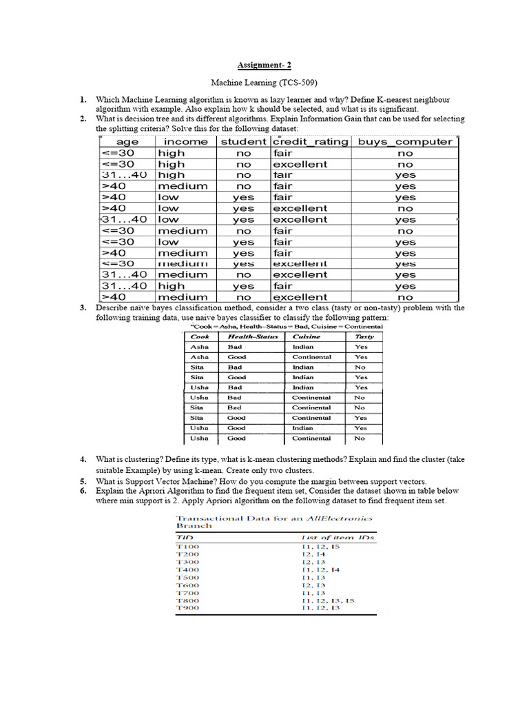 Machine Learning Algorithms Explained | PDF