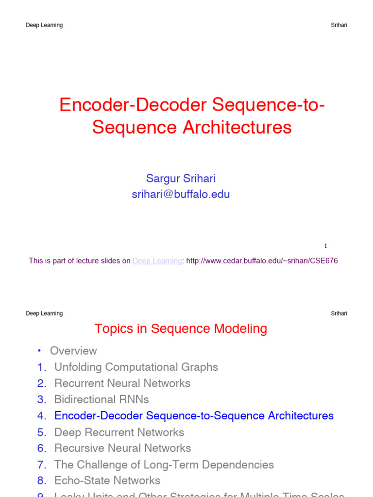 10.4 Encod-Decod Sequence | PDF | Deep Learning | Applied Mathematics
