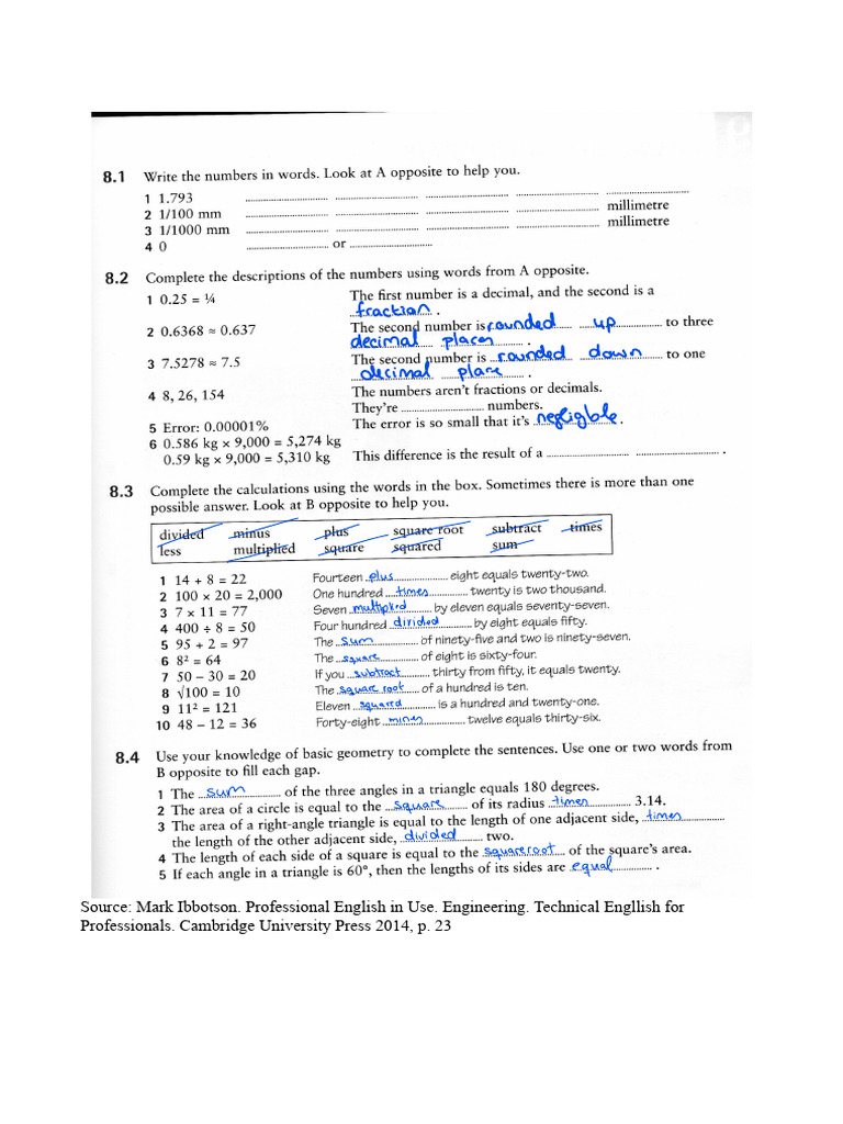 Numbers Exercise | PDF