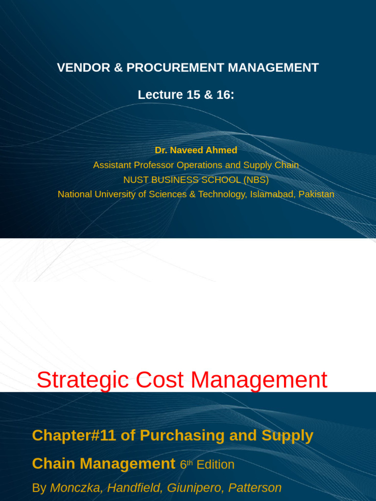 Strategic Cost Management in Procurement | PDF | Pricing | Prices
