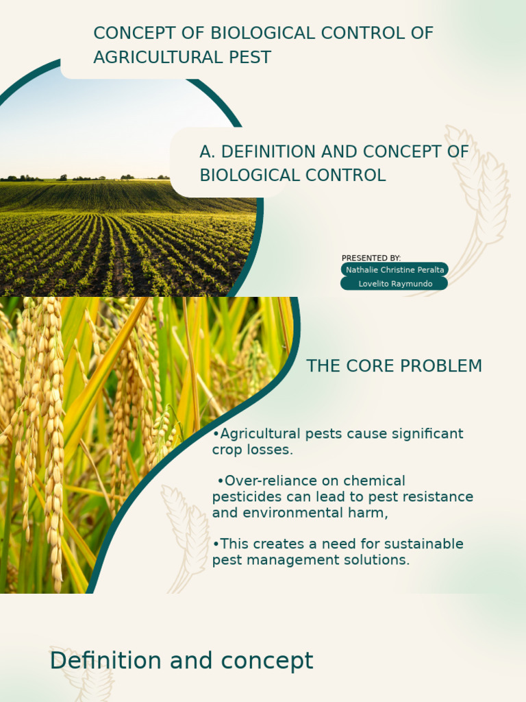 Concept of Biological Control of Agricultural Pest Peraltaraymundo ...