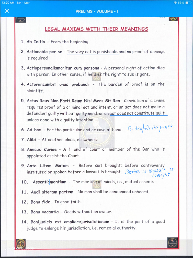 Legal Maxims | PDF